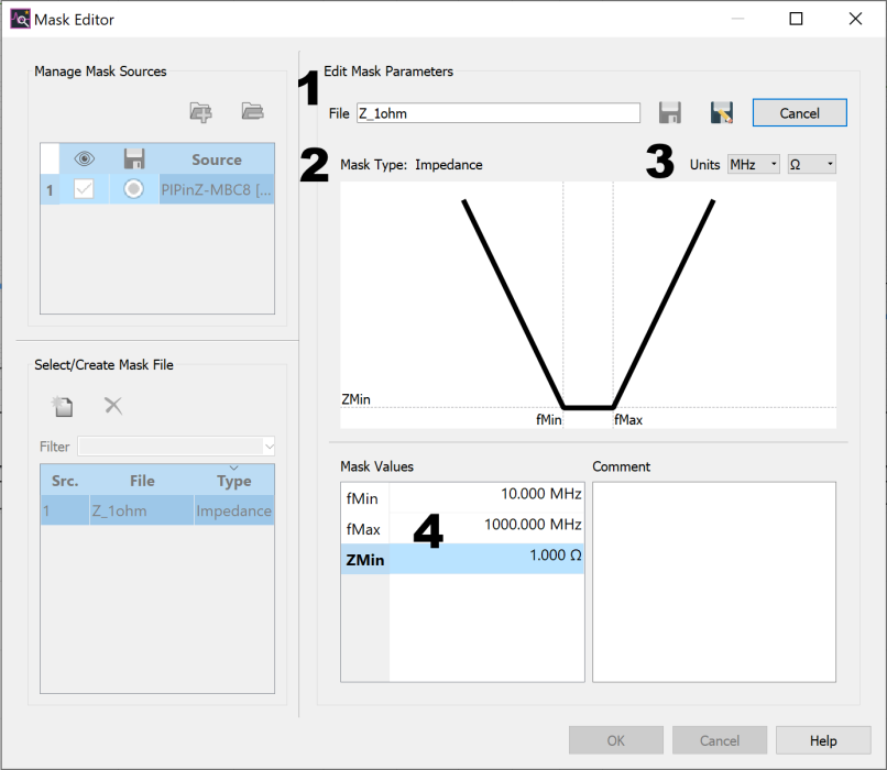 Analysis Result Viewer: Mask Editor